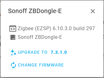 Updating Firmware for Sonoff ZBDongle-E Zigbee USB Controller