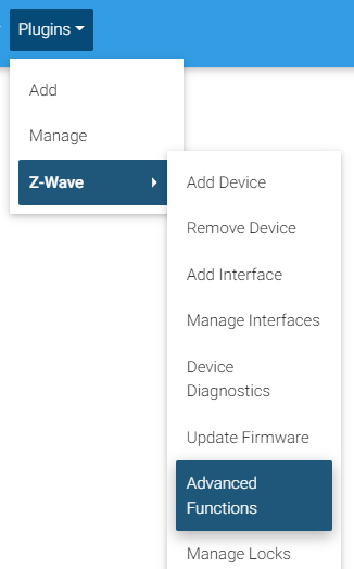 Restore Z-Wave Interface