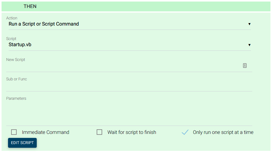 Run A Script Or Script Command