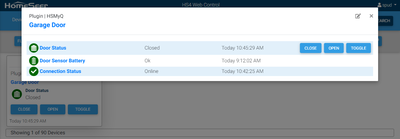 Setting Up the MyQ Plugin